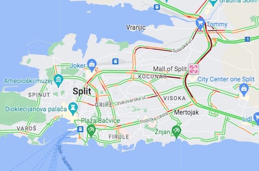 CRO RACE Zbog biciklističke utrke ogromne gužve oko Splita ...