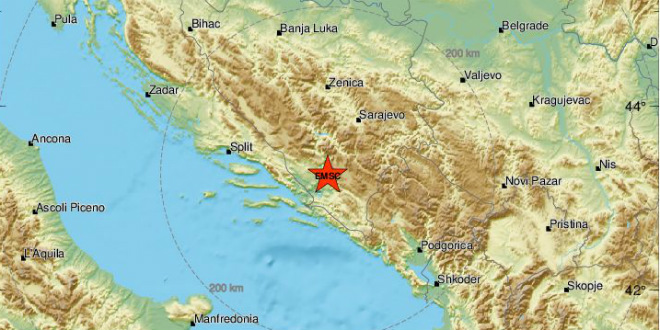 Potres jačine 4,2 stupnja po Richteru pogodio BiH, osjetio se i u Hrvatskoj | Dalmatinski portal