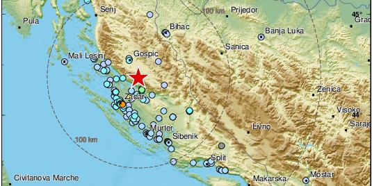 U Splitu se osjetio potres, magnituda mu je bila 4,9 po Richteru, epicentar u zaleđu Zadra ...