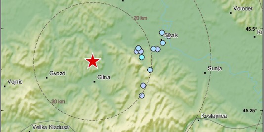 JOŠ PODRHTAVA Novi potres na Baniji | Dalmatinski portal