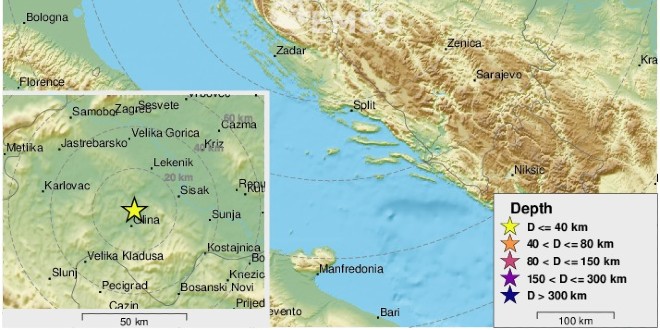 SNAŽAN POTRES Kraj Siska zatreslo magnitudom od 4.0 po Richteru | Dalmatinski portal