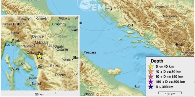 Potres kraj Crikvenice | Dalmatinski portal