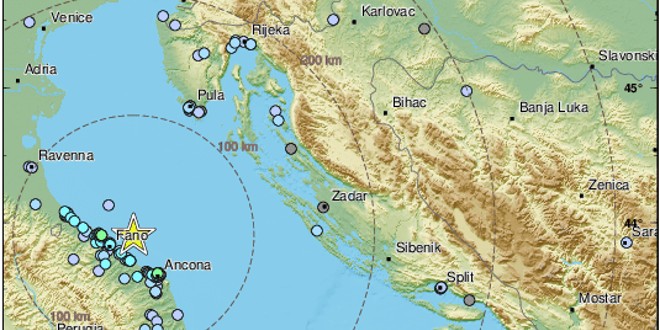 OSJETIO SE I U SPLITU Potres u Jadranu jačine 4.6 po Richteru | Dalmatinski portal