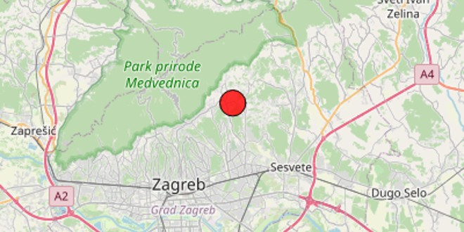 Slab potres kraj Markuševca | Dalmatinski portal