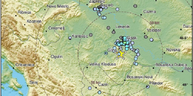SISAČKO PODRUČJE Zabilježen novi potres | Dalmatinski portal