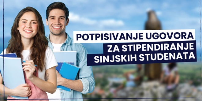 OBAVIJEST SINJSKIM STUDENTIMA Sutra potpisivanje ugovora za stipendije | Dalmatinski portal