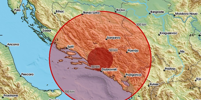 POTRES U BIH Podrhtavanje tla osjetili i Dalmatinci | Dalmatinski portal