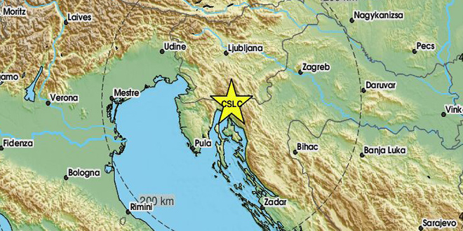 Slabiji potres kod Rijeke | Dalmatinski portal